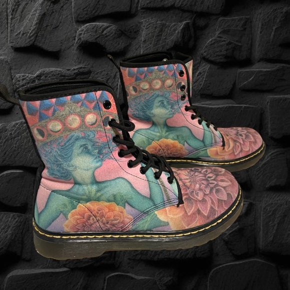 Bohemian Traders | Shoes | Gate Of Knowledge Trippy Bootsvegan ...